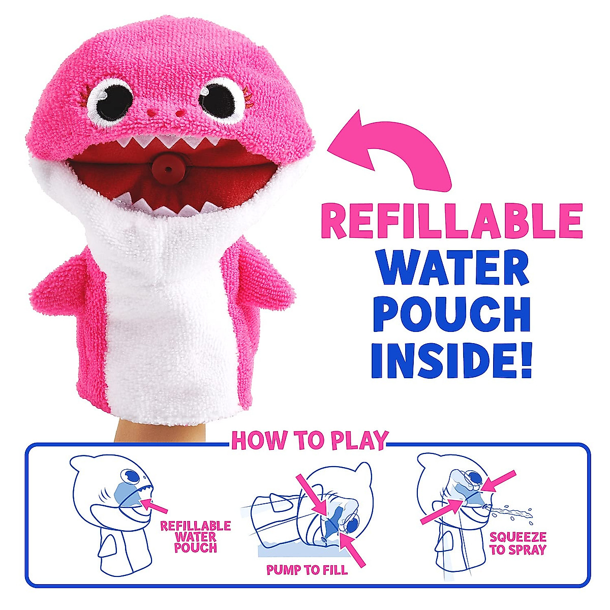 WowWee Baby Shark Official - Splash & Spray Mommy Shark Bath Buddy