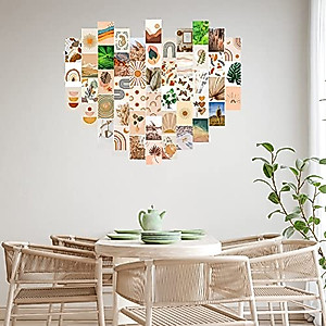 HappyStream 50pcs Wall Collage Kit Aesthetic Pictures. Photo Collage Kit, Bedroom Decor for Teen Girls, Boho Wall Décor, Dorm Photo Collection, Aesthetic Posters for Room (50pcs 4x6 inch)
