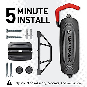 Vibrelli Swivel Bike Wall Mount - Vertical Bike Rack Garage - Bike Hangers for Garage - Bike Storage Garage - Bike Hanger for MTB, Road, eBike - Bike Hooks for Garage