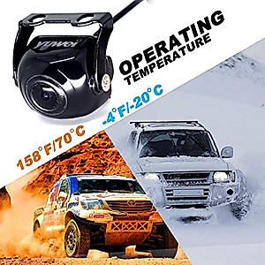 Backup Camera with 170 Degree Wide Viewing Angle High Definition and Waterproof IP68