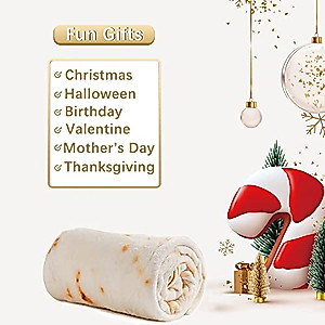 Tortilla Swaddle Blanket Throw Taco Blanket for Newborn Toddler Dog Cat,285 GSM Soft Flannel Wearable Wrap Blanket Funny Gift for Baby Shower