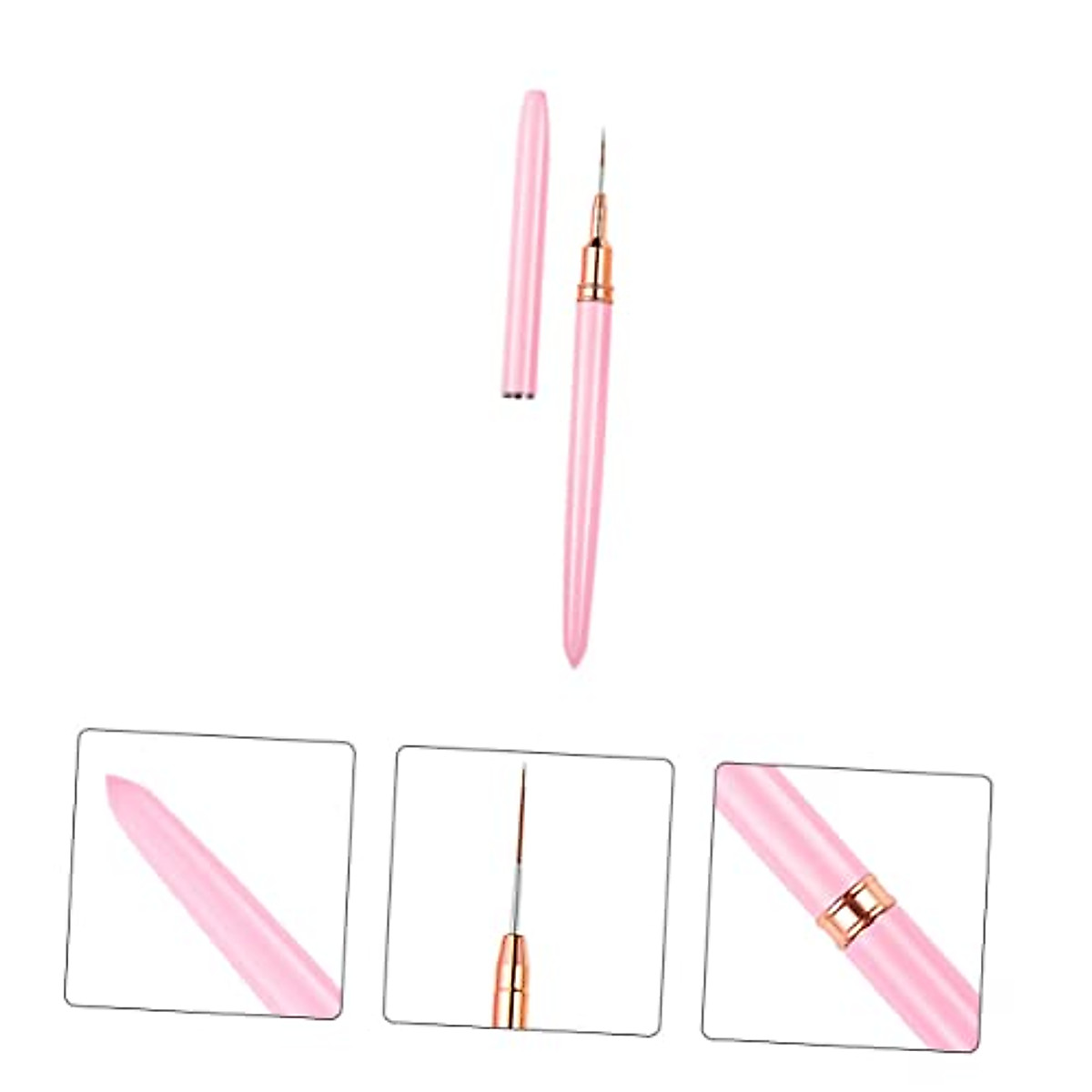 FRCOLOR Nail Art Drawing Pen Pinceles Para Acrilico Uñas Pinceles Para Uñas Acrilicas Pedicure Tools Rhinestone Dotting Pen Liner Brush for Nails Nail Liner Pen Nails Brush