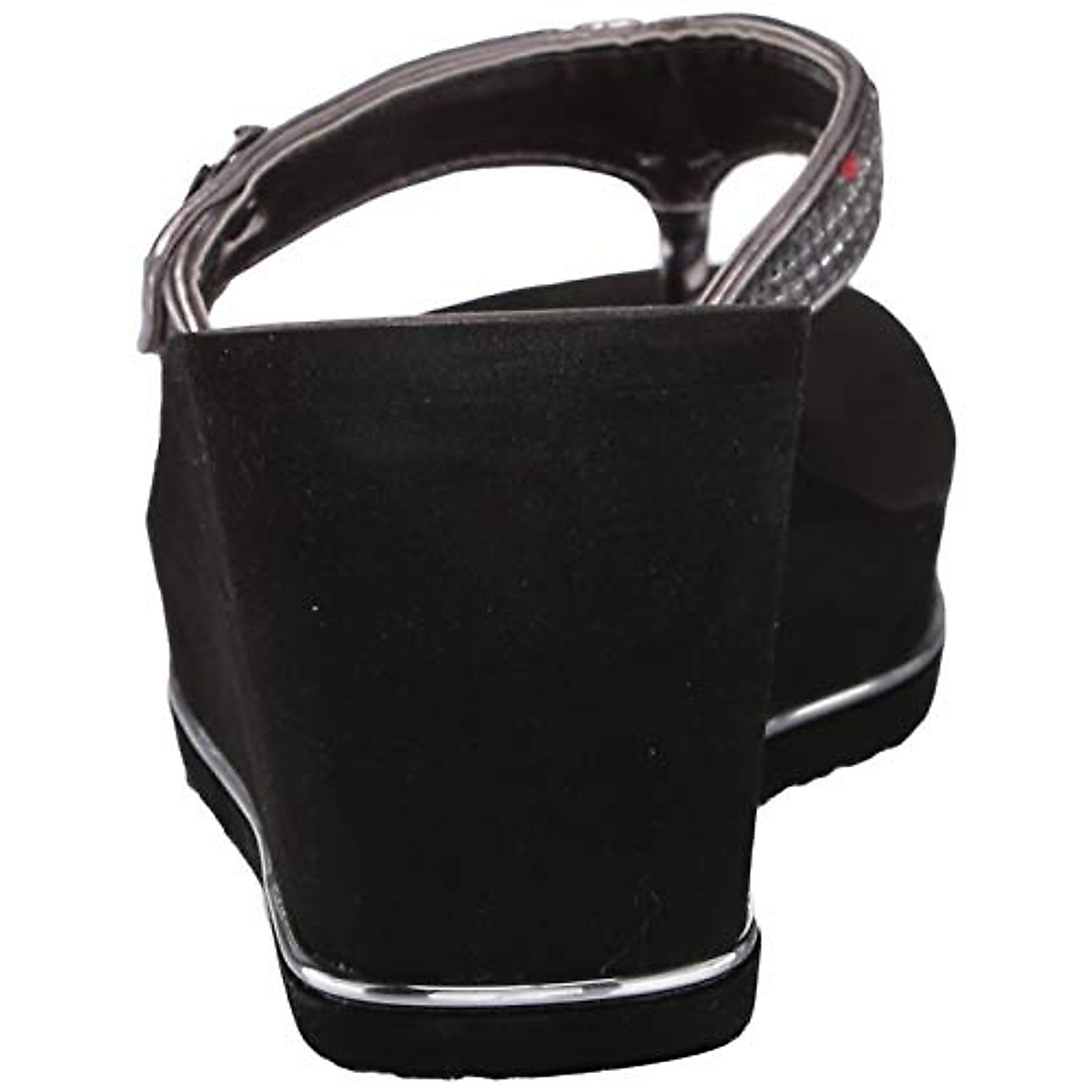 GUESS Womens Sarraly Flip-Flop, Pewter 179, 8 US