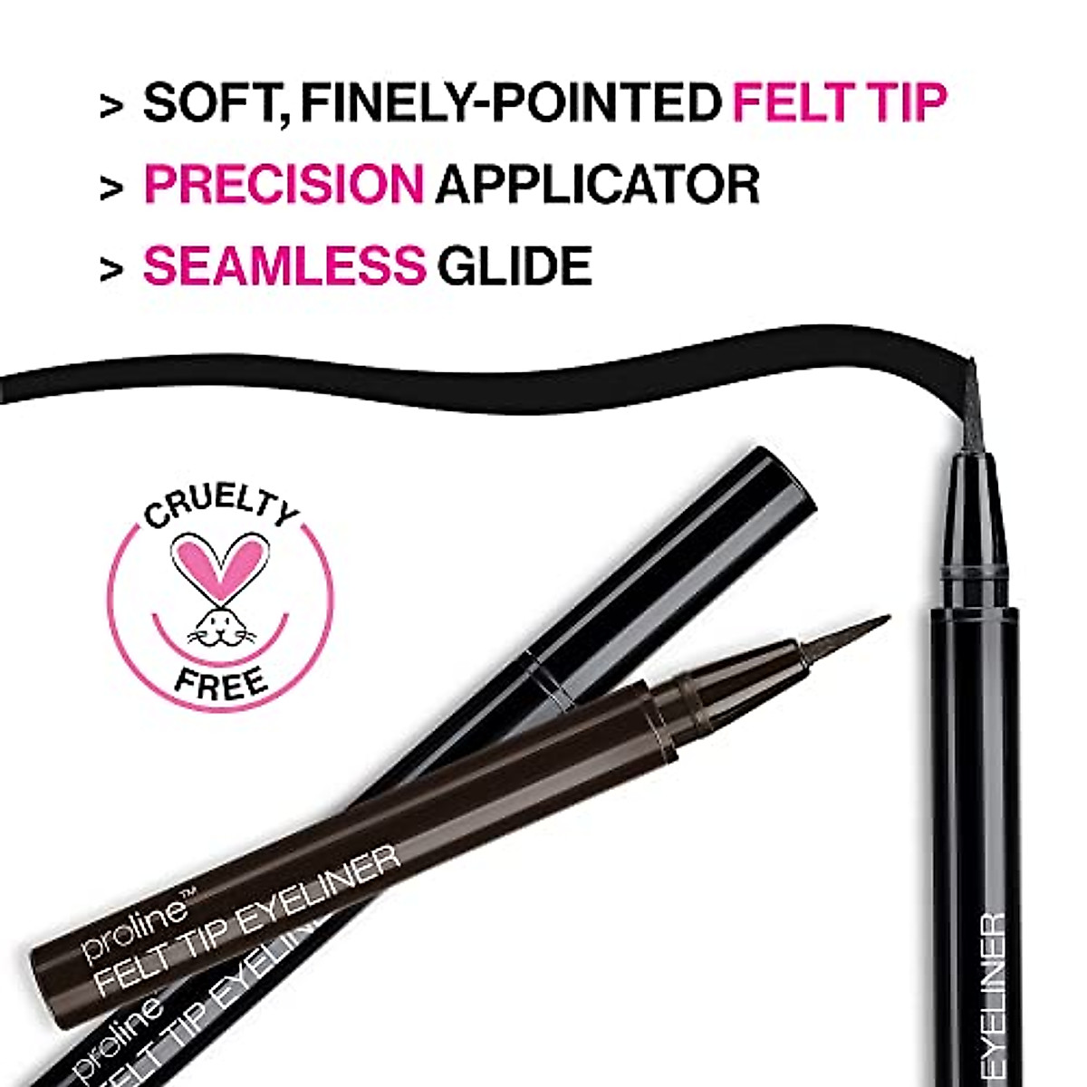 Wet 'n Wild Proline Felt Tip Eyeliner Dark Brown, .017z