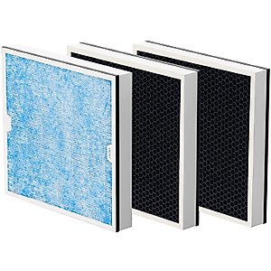 Abestorm 2-in-1 /HEPA/Activated Carbon Filter Replacement Set for Filteair HEPA S1 S2 S3 / Filteair HEPA V1 V2 V3 Air Scrubber (3Pack)
