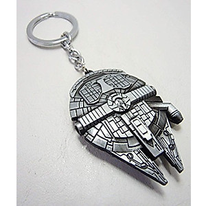 Star Wars Millennium Falcon Spaceship Alloy Keychain (Pewter)