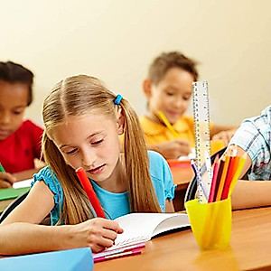 7 Pack Clear Rulers, Plastic Ruler 12 inch Transparent Straight Ruler with Centimeters and Inches, Kids Rulers Bulk for Student Kids Classroom School Office Standard Ruler