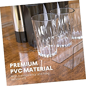 OFFSCH 10pcs Commodity Divider Plastic Storage Shelves Clear Shelf Retail Holders L- Shaped Side Divider Drawers Dividers Magnet Shelf for Fridge Shelf Dividers for Girl Bookshelf Acrylic