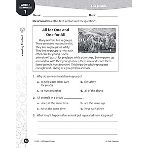 180 Days™: Science, Earth and Space Science for 3rd Grade Practice Workbook for Classroom and Home, Cool and Fun Practice Created by Teachers (180 Days of Practice)