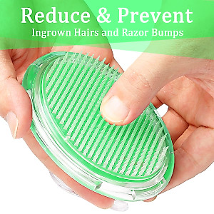 TailaiMei Exfoliating Brush for Ingrown Hair Treatment - To Treat and Prevent Bikini Bumps, Razor Bumps - Silky Smooth Skin Solution for Men and Women