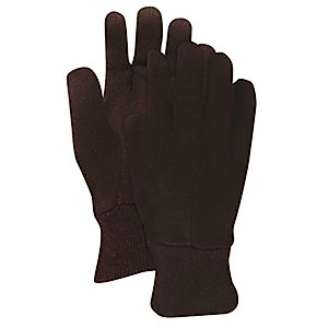 MAGID T92C JerseyMaster Clute Pattern 8-Oz. General-Purpose Gloves, 12 Pairs, Size 8/M, Dark Brown