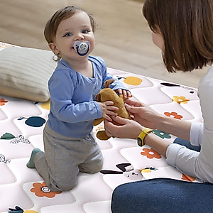 Premium Foam Baby Play Mat 79" X 71", Extra Large Activity Playmats for Babies,Toddlers, Infants, Soft Thicker Sponge Baby Mat for Floor, Play & Tummy Time, Machine Washable for Easy Care