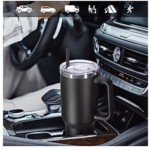 Termo de acero inoxidable de 40 oz con Aislamiento al Vacio Mantien Bebidas Calientes 12h y frias 24h,Hermetico y Libre de BPA,ideal para viajes,Camipng y Oficina