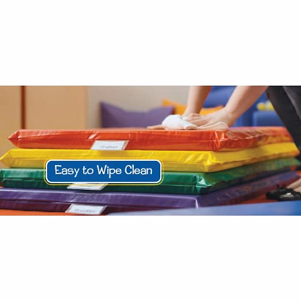 Children's Factory Rainbow Nap Mats | Set of 5 Rest Mats