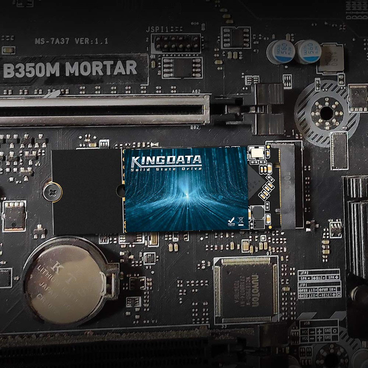 Kingdata SSD M.2 2260 64GB Internal Solid State Drive High-Performance Hard Drive for Desktop Laptop SATA III 6Gb/s (64GB, M.2 2260)