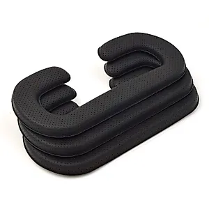 Power AD Vive Cover Pu Leather,Foam for HTC Vive Headset VR Face Cushion Cover Bundle,Easy-to-Clean Face Foam Replacement Vive Accessories 11mm(Pack of 3)