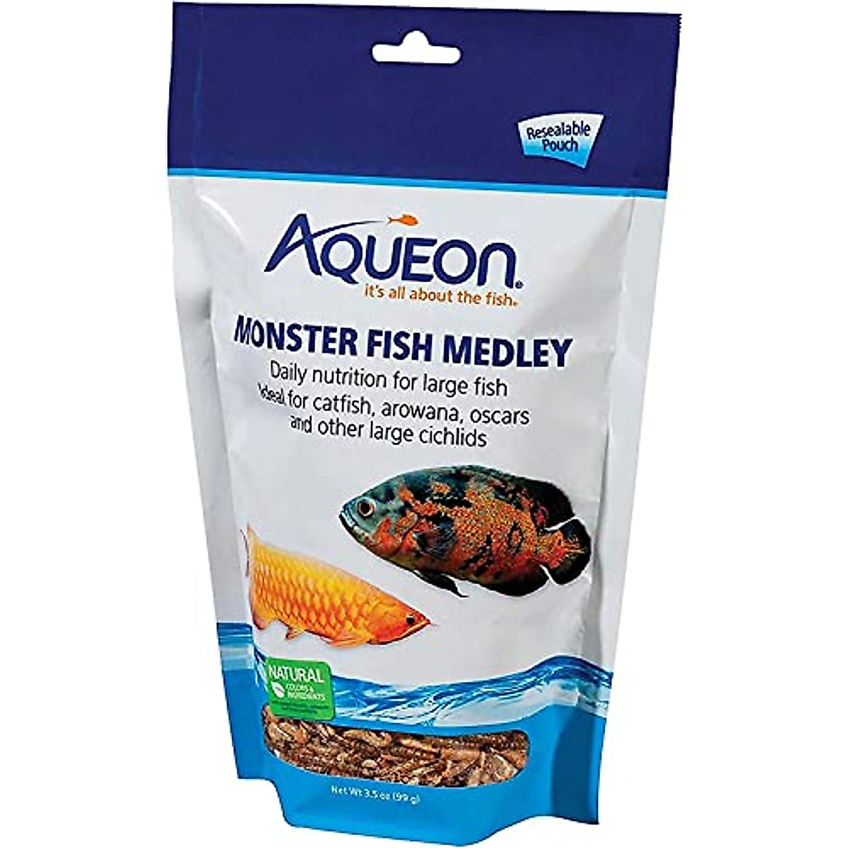 Aqueon Monster Fish Medley Food, 3.5 Ounces Each (2 Pack - 3.5 oz)