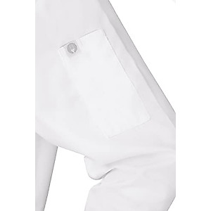 Chef Works Men's Bordeaux Chef Coat, White, Medium