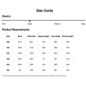 MakeMeChic Women Plus Size 2 Piece Pajamas Sets Tie Dye Short Sleeve Top & Shorts Loungewear Sleepwear Blue X-Large