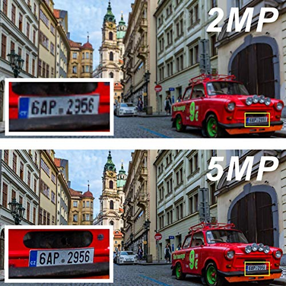 Inwerang 5MP 4MP Dome Super Hybrid Security Camera HD-TVI/CVI/AHD/960H CCTV Surveillance Security Camera 2.8-12mm Varifocal Lens Outdoor/Indoor 98ft IR Waterproof Day&Night Vision Array Dome Cam