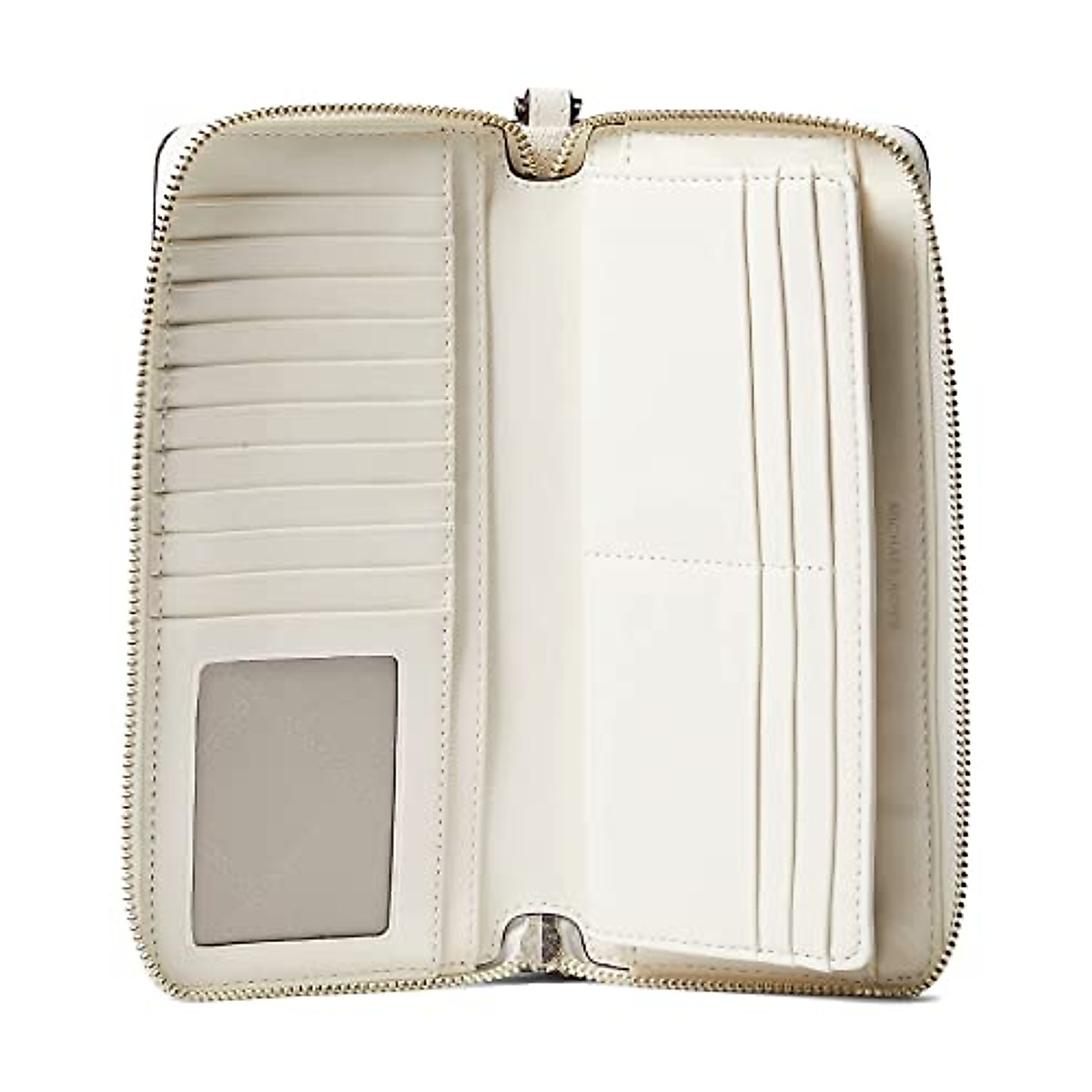 Michael Kors Jet Set Travel Continental Optic White/Alluminum One Size