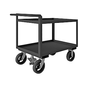 Durham RSCR243636ALUFL8MR95 Stock cart, 2 Shelf, Raised Handle