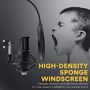 MAONO Podcast Microphone 192KHZ/24BIT AU-PM420 Metal USB Condenser Cardioid PC Mic with Professional Sound Chipset for Gaming, Streaming, YouTube, Voice Over, Studio/Home Recording