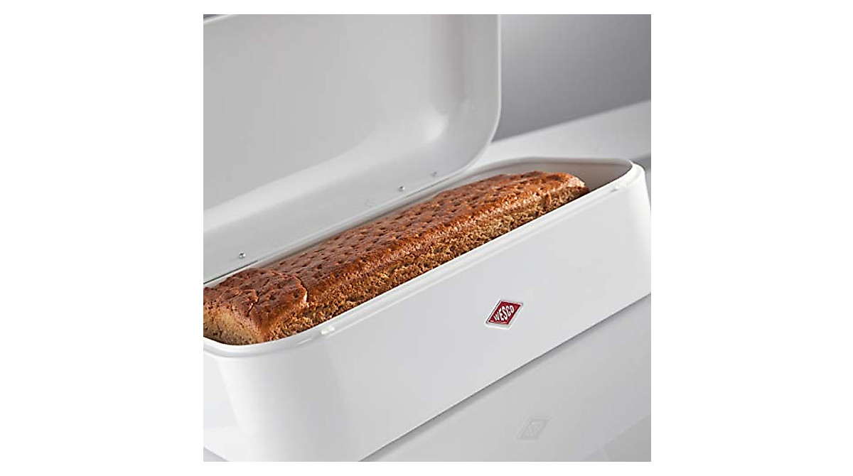 Wesco Grandy Steel Bread Box - Stylish White Storage