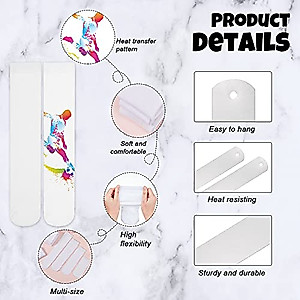 SATINIOR 32 Pairs Sublimation Socks Polyester Blanks Heat Transfer Socks with Sublimation Sock Jig for DIY Dye Heat Press Accessories, 4 Sizes white