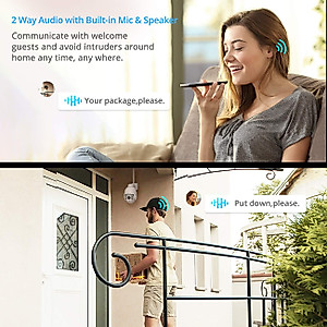 FOSCAM HT2 1080p Outdoor 2.4g/5gHz WiFi PTZ IP Camera and FAB28S Stainless Steel Waterproof Junction Box Bundle, Totally Weatherproof