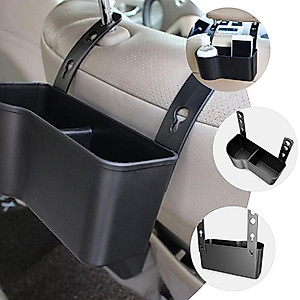 Holibanna Car Cup Holder Mount Car Headrest Seat Back Organizer Cup Holder Snack Tray Car Backseat Organizer with Drinks Holder Vehicle Seat Back Tray for Bottle Foods