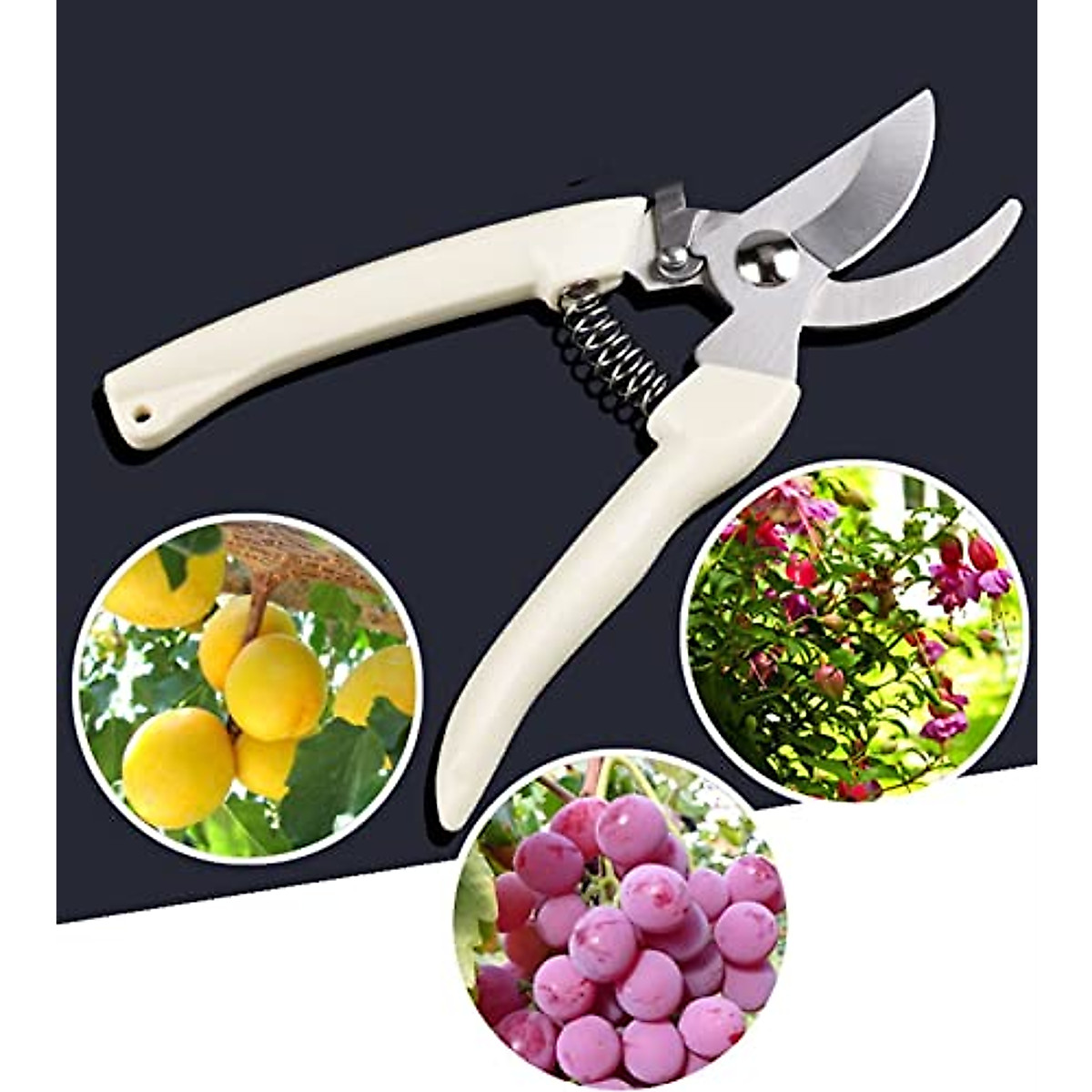 ATAAY Stainless Steel Garden Grafting Tool Fruit Tree Pruning Shears Bonsai Pruners Garden Shears Gardening Secateurs Scissor (Style 1 )