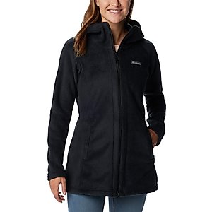 Columbia Womens Benton Springs II Long Full Zip Fleece Hoodie, Black, 3X