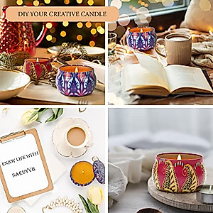 SAEUYVB Candle Making Kit,Candle Making Kit for Adults,Candle Making Supplies,Including Candle Melting Pot Candle Kit - DIY Starter Full Set Soy Candle Making Kit - Perfect Decoration for Family Life