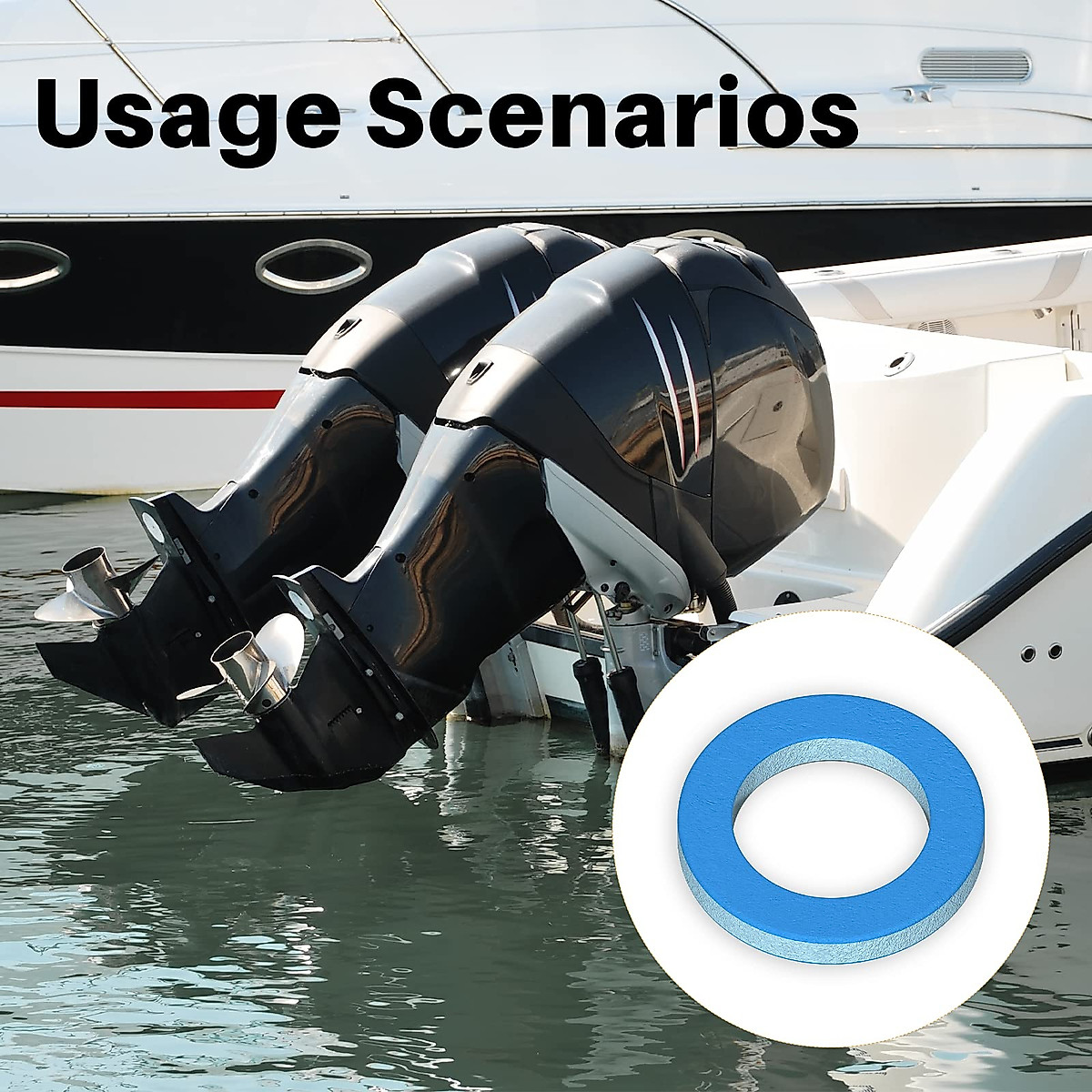 Gearcase Drain Plug Seal, Lower Unit Drain Plug Seal Washer Gaskets 10Pcs 3/8”-16 Oil Drain Plug Seal Washers Compatible with Most Mercury/Mariner Outboards and Mercruiser