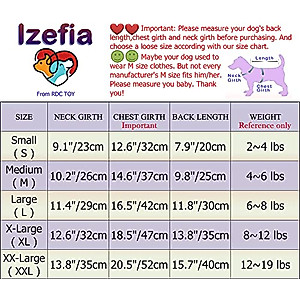 Izefia Dog Coat Cold Weather Coat Windproof Jacket Fleece Warm Dog Sweater Winter Thick Clothes Thick Vest Fur Collar Tank Top Dog Coat for Small Dog Medium Cat Blue M