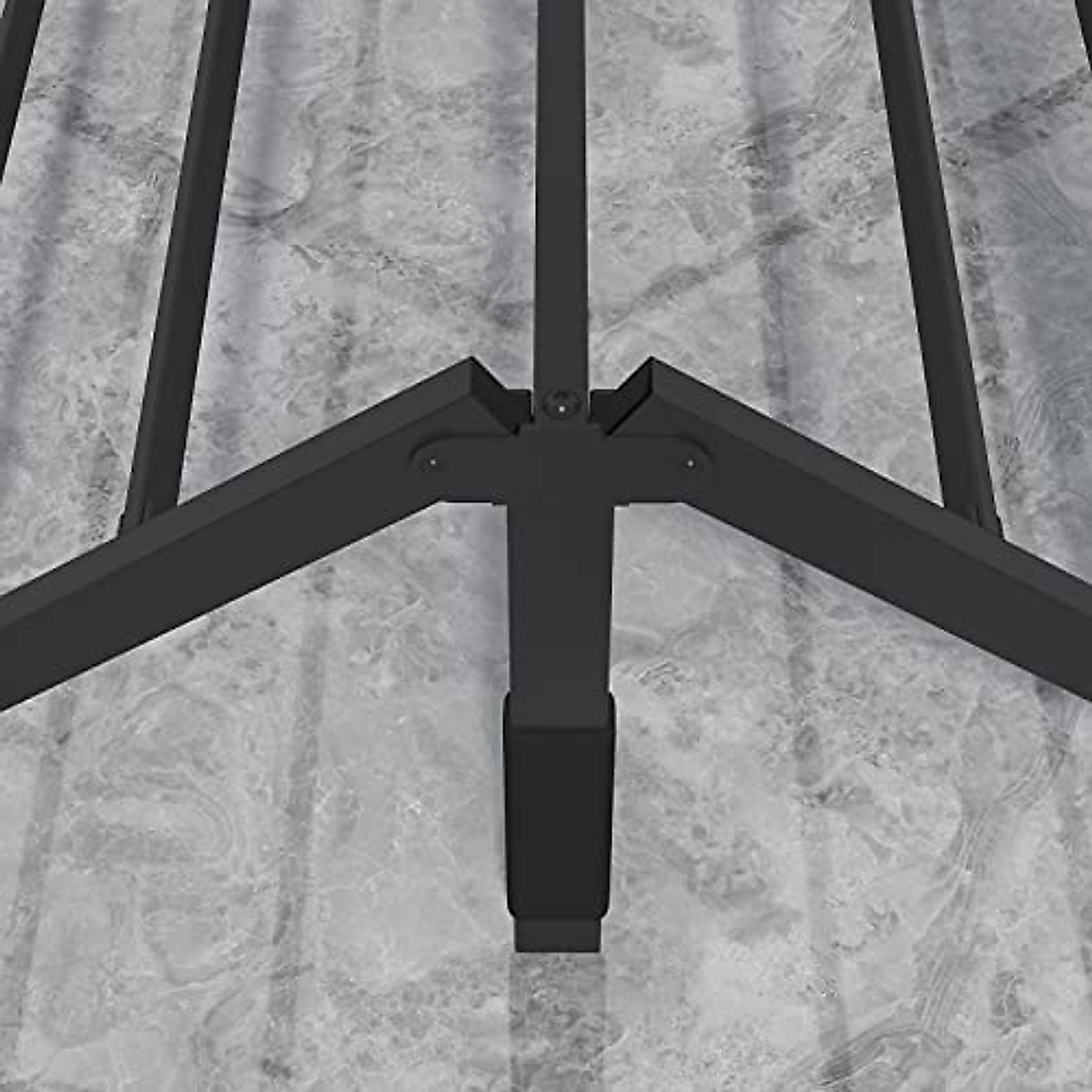 HOMWAYART King Bed Frames with Decorative Wood Panel, Storable High Platform Reinforced Steel Slats Support, Easy Assembly, Sturdy, No Box Spring Needed (Mahogany, King)