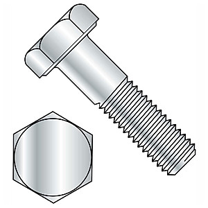 Hex Cap Screw, M8 x 1.25 x 30mm, Carbon Steel, Zinc, Grade 8.8, UNC, 100 Pack