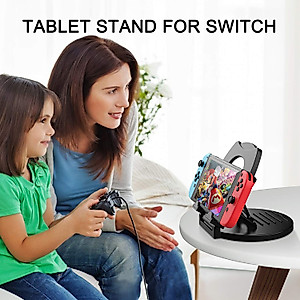 AboveTEK Tablet Stand, 360° Rotating Commercial iPad Stand, Swivel Design for Store Retail Office Bedside Showcase Reception Kitchen Home