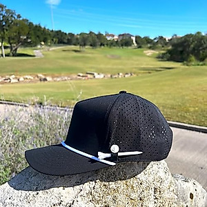 ANKOR Ultra Performance Water-Resistant UPF 50 Golf Rope Hat | Boat | Beach | Lake | Workout | Everyday | Men and Women Black