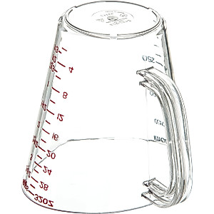 Carlisle FoodService Products 4314307 Commercial Plastic Measuring Cup, 1 Quart, Clear