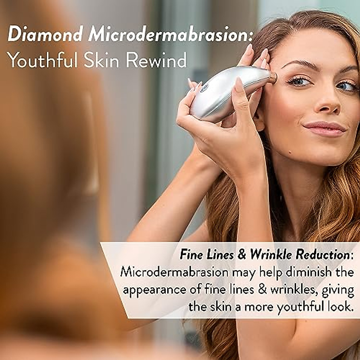 Microderm GLO Diamond Microdermabrasion Machine and Suction Tool - Clinical Micro Dermabrasion Kit for Anti Aging, Advanced Home Facial Treatment System, Blackhead Remover & Exfoliator for Acne Scars