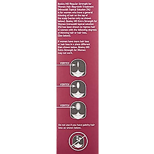 BosleyMD Hair Regrowth Treatment Regular Strength By for Women - 2 X 2 Oz Treatment, 2count
