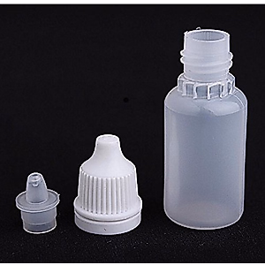 ericotry 50 Pcs 20ml Empty Plastic Squeezable Dropper Bottles Dropping Bottles Dropper Vials Plug Can Removable the Lip Can Be Screwed On