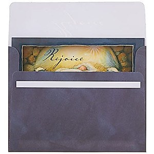 LANG "Rejoice" Christmas Cards by Susan Winget, 18 Cards with 19 Envelopes and Beautiful Artwork, Perfect for Sharing Warm Wishes this Holiday Season, 5.38" x 6.88" (1004686)