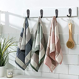 MsBong 12 Pcs Black Coat Hooks for Wall, Outdoor Hooks for Hanging Coats No Rust Hooks Wall Mounted with Screws for Key, Towel, Bags, Cup, Hat Indoor and Outdoor