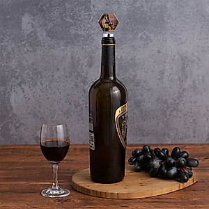 2 Pack Sublimation Blank Wine Bottle Stoppers, Reusable Wine Stoppers Aluminum Heat Transfer Red Wine Stoppers DIY Blank Wine Accessories for Gift, Bar, Party, Wedding(Hexagon)