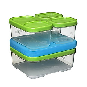 Rubbermaid LunchBlox Sandwich Kit, Green 1806231,Green, Blue