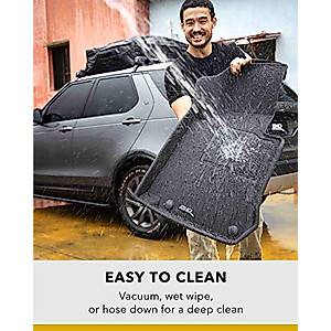 3D MAXpider Custom Fit Kagu Floor Mat (Black) Compatible with Volvo S60/V60 Plug-in Hybrid 2019-2023 - Full Set