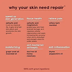 RHINO SKIN SOLUTIONS Non-greasy Skin Repair Cream For Dry Cracked Hands | Made In Oregon Ideal for Everyday Use, Rock Climbing, CrossFit, Lifting, MMA